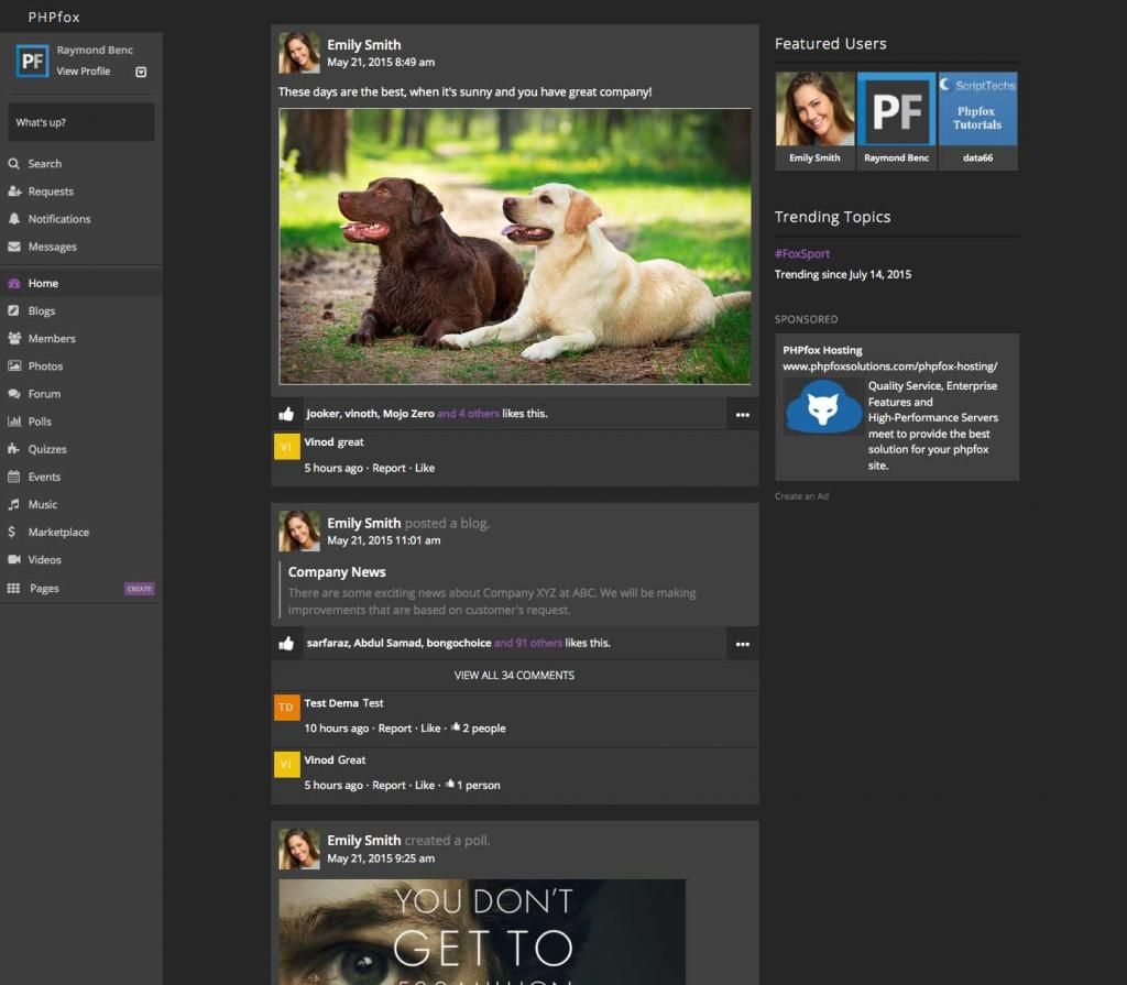 PHPfox Releases Neutron Version 4.0.3 & Three New Themes | CMS Critic