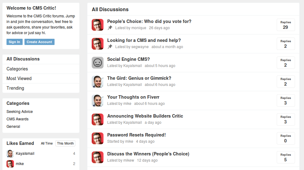 We've Updated our Forums for You! | CMS Critic