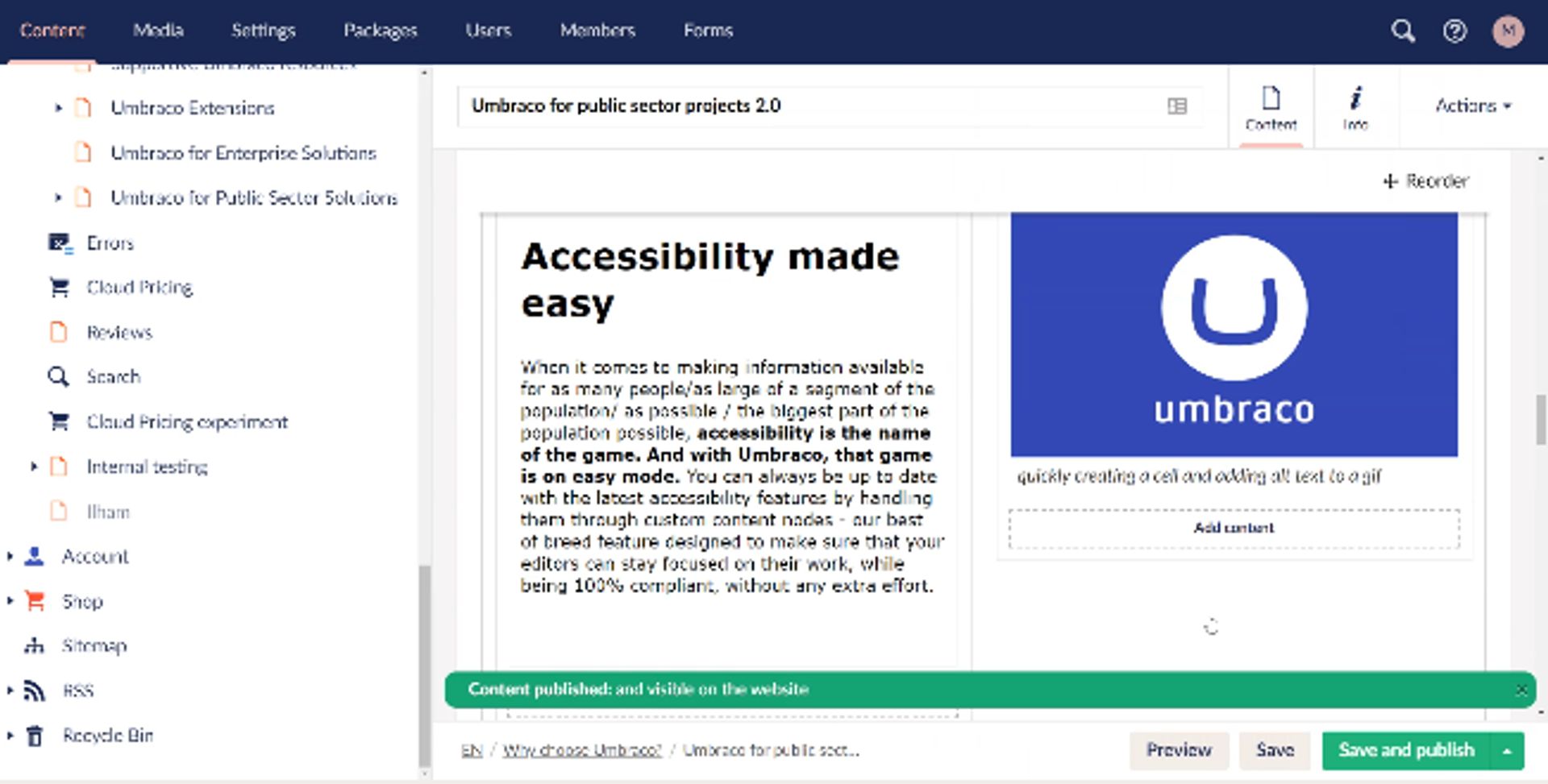 Product: Umbraco | CMS Critic